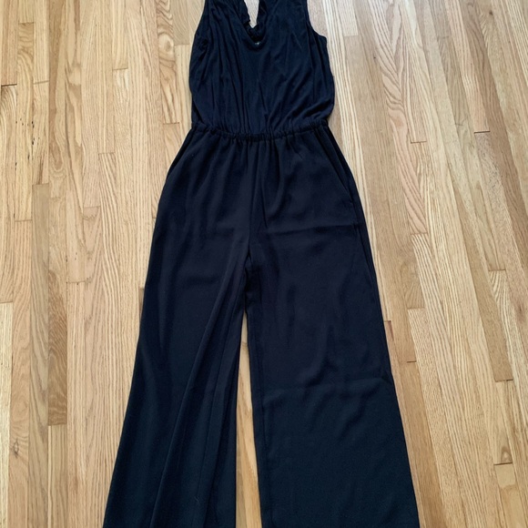 LOFT | Pants & Jumpsuits | Loft Jumpsuit With Ruffled Detailing On Back ...